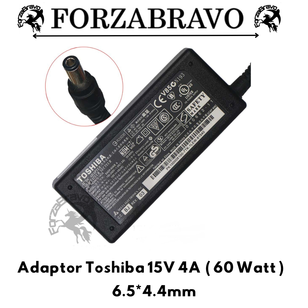 Adapter Charger Casan Adapter Toshiba Dynabook SS RX1 Original (15V 4A ...