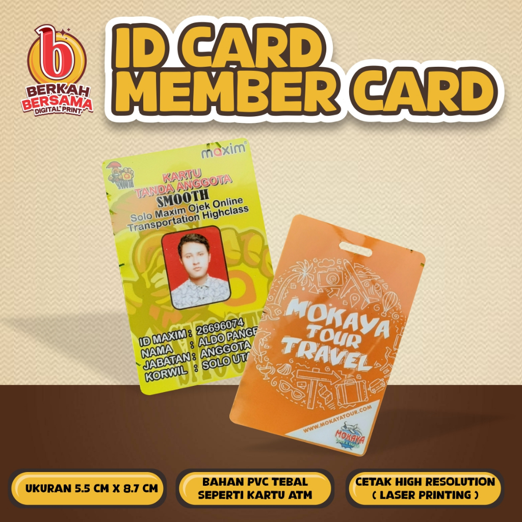 Print ID CARD / PRINT MEMBER CARD / MEMBER CARD / ID CARD | Shopee Malaysia