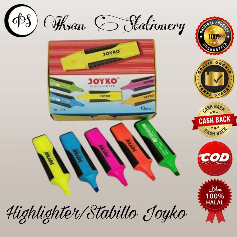 Joyko Highlighter/Stabilo (1 Pcs) | Shopee Malaysia