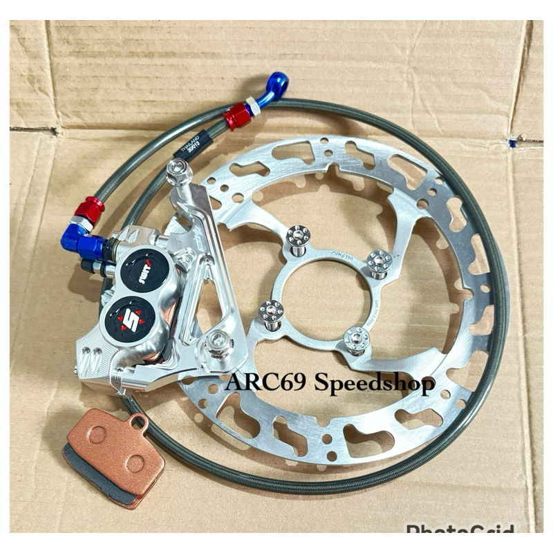 Complete Package Of Front Disc SWITS Caliper 4Piston Formula+Wave ...