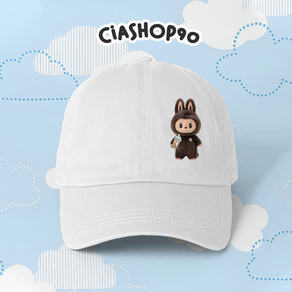 Children's and Adult Baseball Caps Screen Printed with Labubu Bubble ...