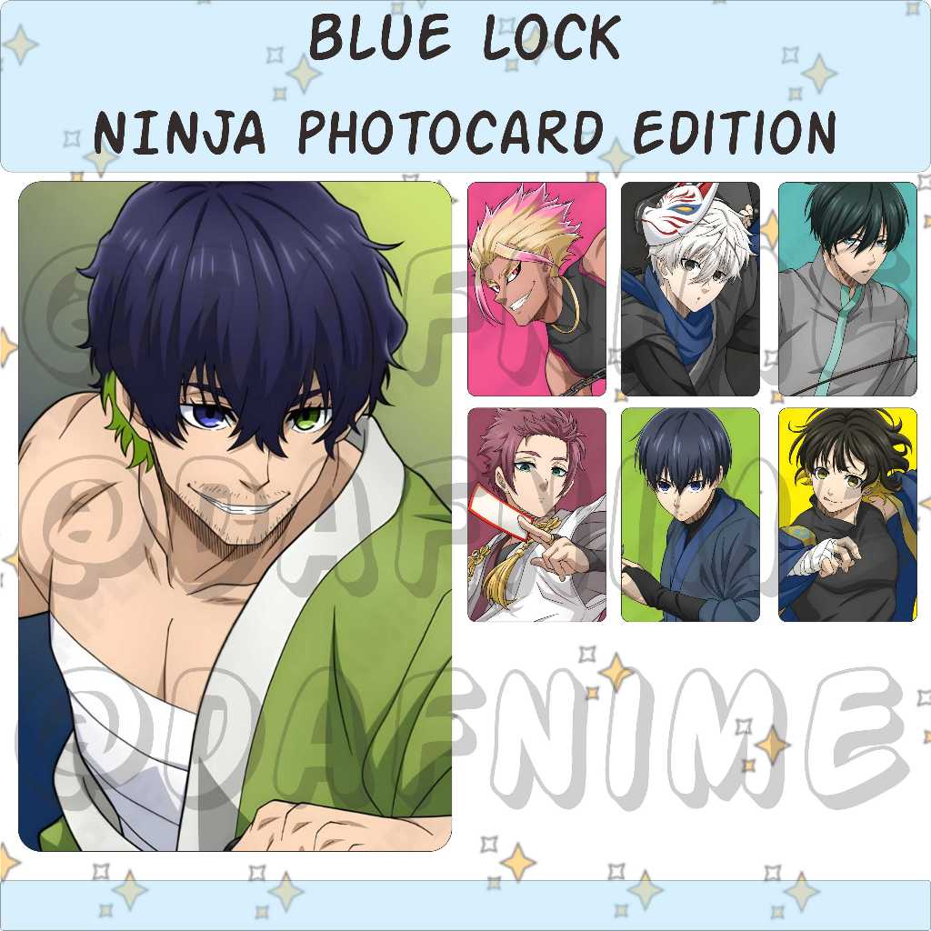 Blue LOCK NINJA EDITION PHOTOCARD ANIME | Shopee Malaysia