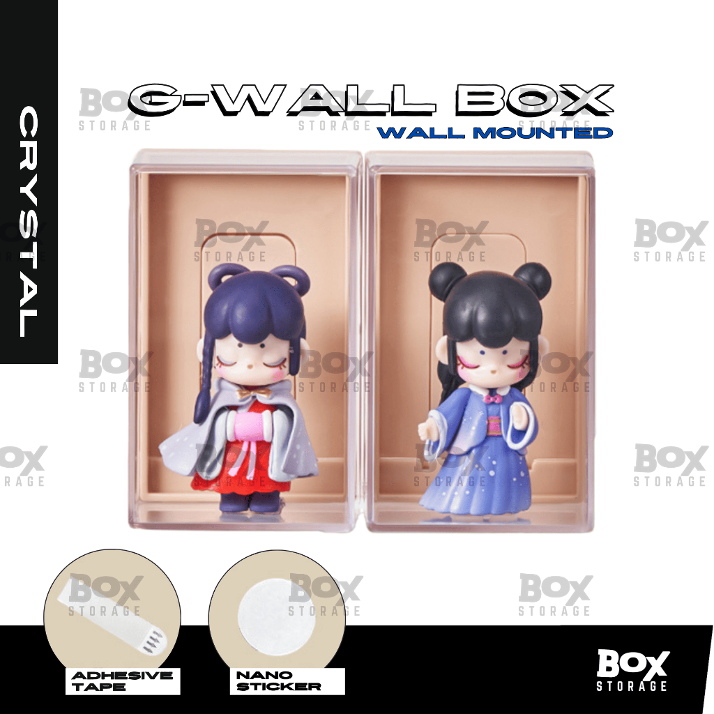 「G-Wall」Mini Figure Box Pink Single Acrylic Wall Mounted Display Box ...