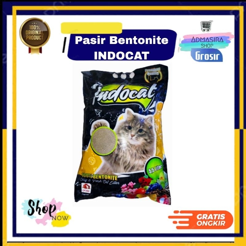 Bentonite Indocat 5.5 Liter Cat Litter Indocat Granule 5.5 Liter Cat ...