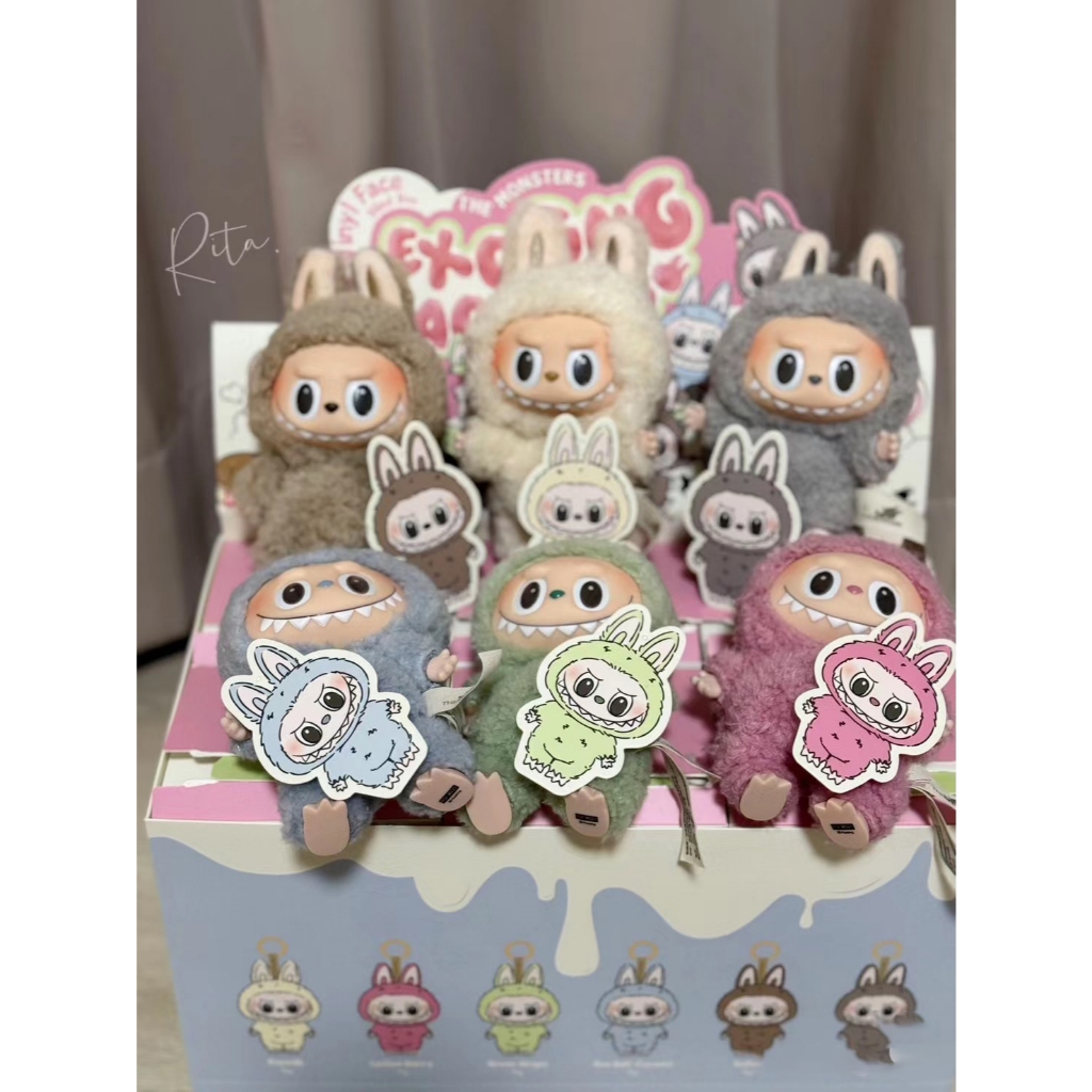 Labubu Blind Box V1 & V2 Macaron PopMart Cute Virus Monster Doll Blind ...