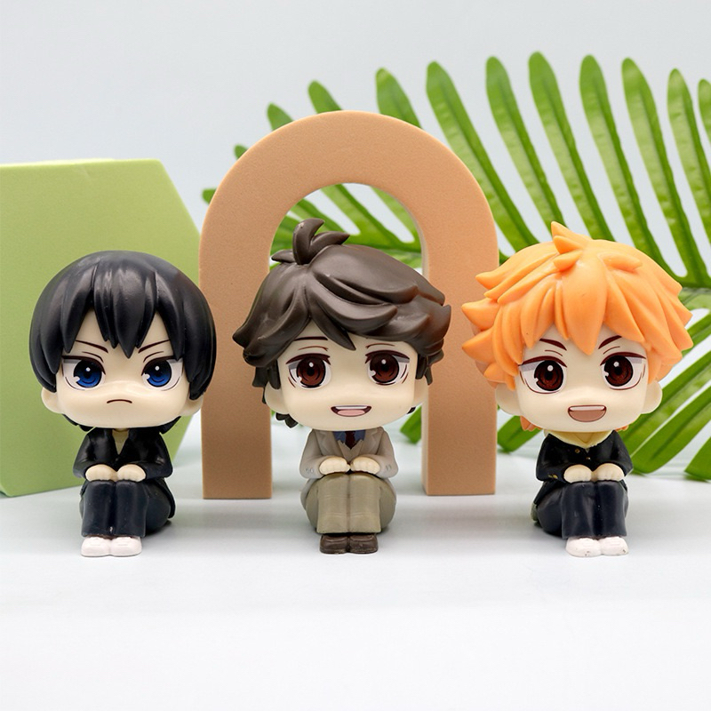 Lookup Haikyuu Figures: HINATA, KAGEYAMA, OIKAWA KAWAII Toy Diorama ...