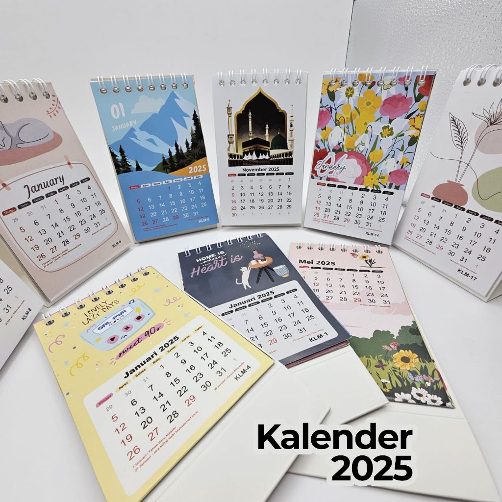Aesthetic mini desk calendar - 2025 aesthetic desk calendar mini ...