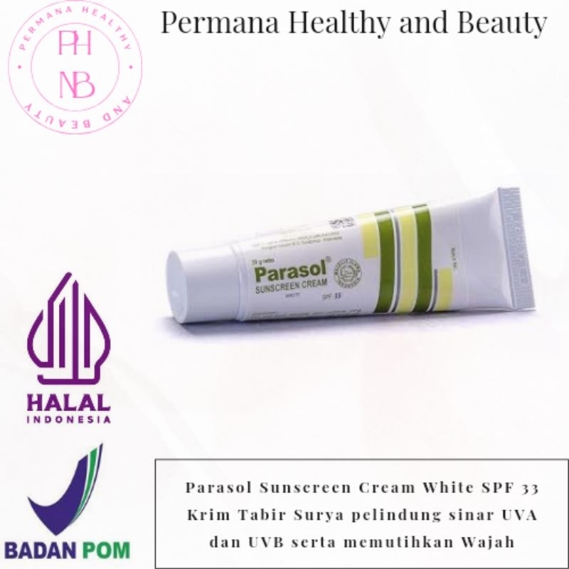 Parasol SUNSCREEN CREAM WHITE SPF 33 20 GR/SUNSCREEN CREAM/Face ...