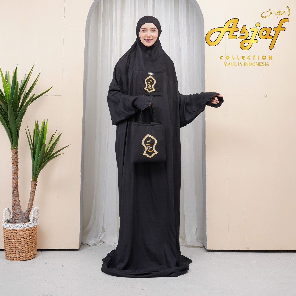 ASJAF - Mukenah Hadramut Embroidery Trompah Premium Handprint Grade a ...