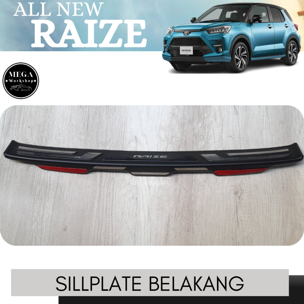 HITAM Toyota Raize Car Rear Step Sillplate 2022 - 2024 Black | Shopee ...