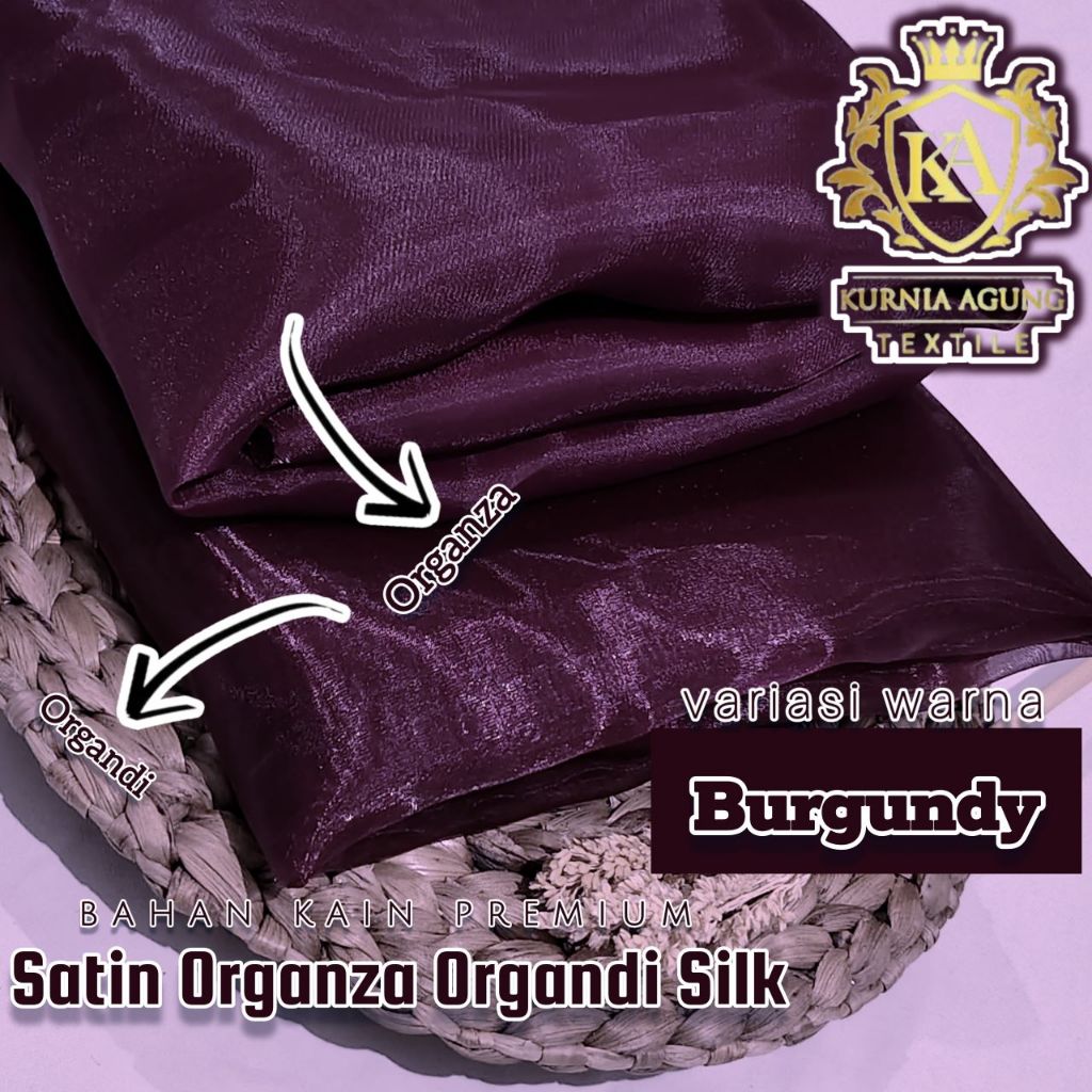 Grade A Premium Silk Organdy Organza Satin Fabric, Plain Glass Fabric ...