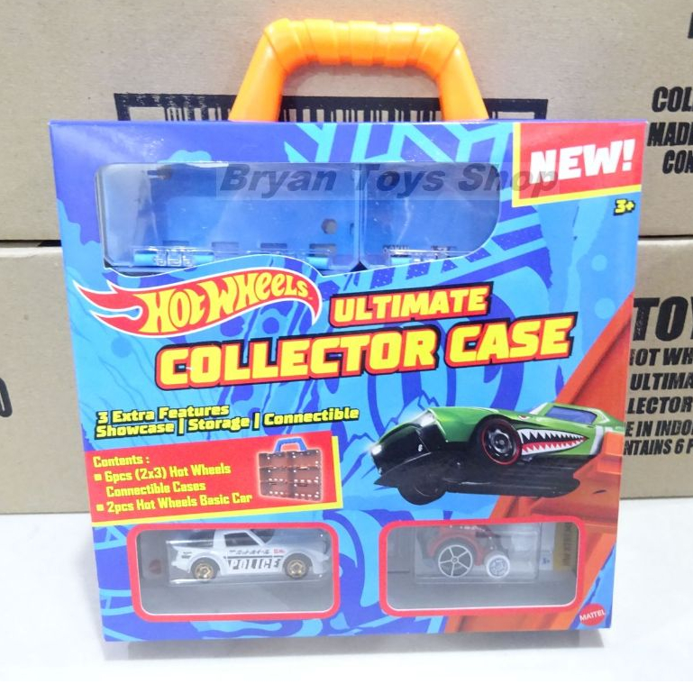 Hot Wheels Suitcase Ultimate Collector Case Showcase Storage Blue ...
