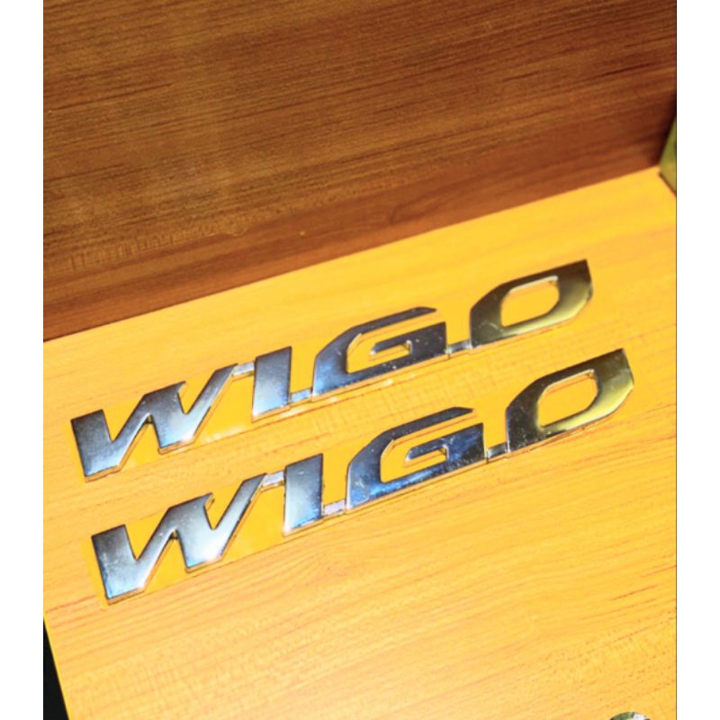 Original chrome Wigo writing Emblem | Shopee Malaysia