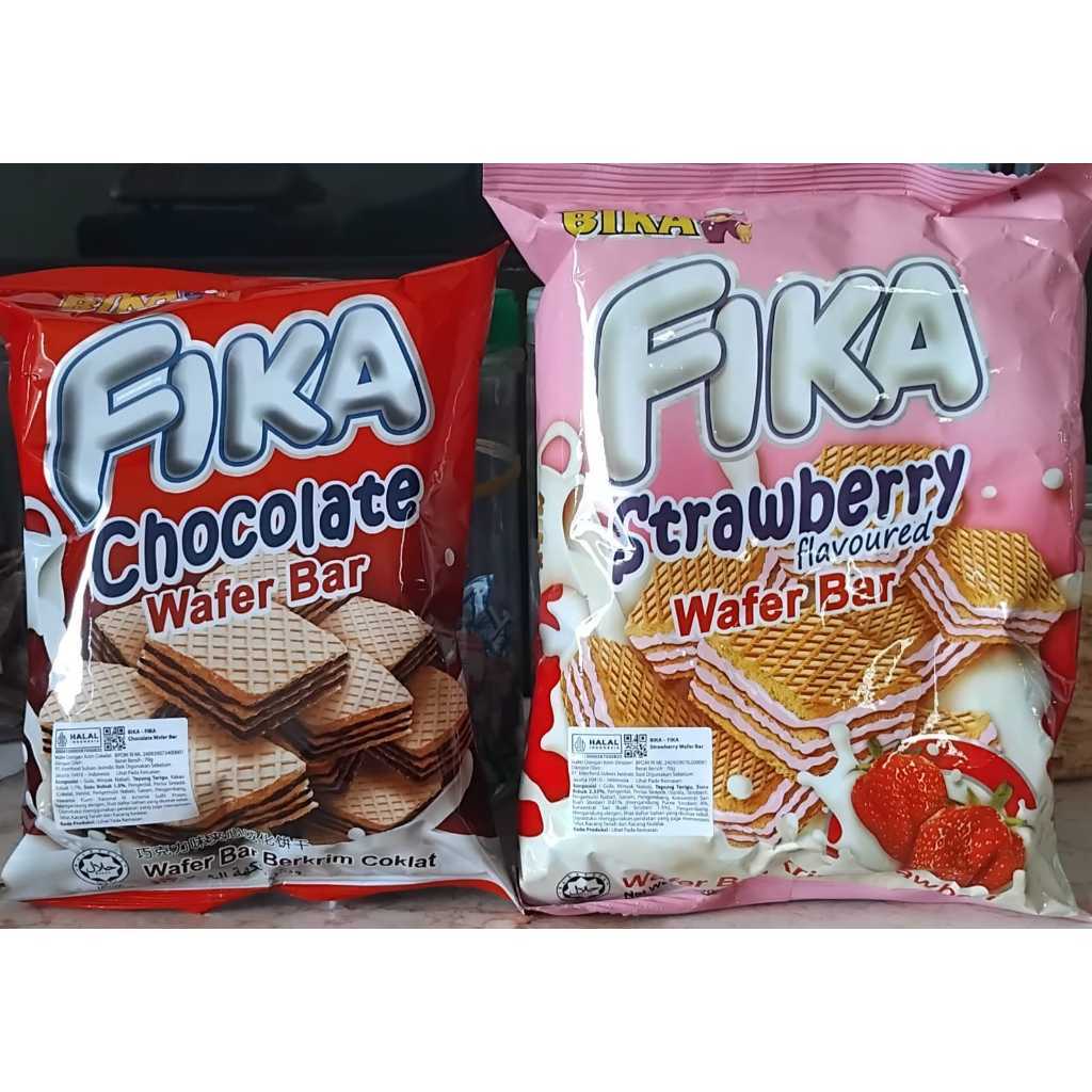 BIKA FIKA STRAWBERRY WAFER BAR CHOCOLATE WAFER BAR/ | Shopee Malaysia