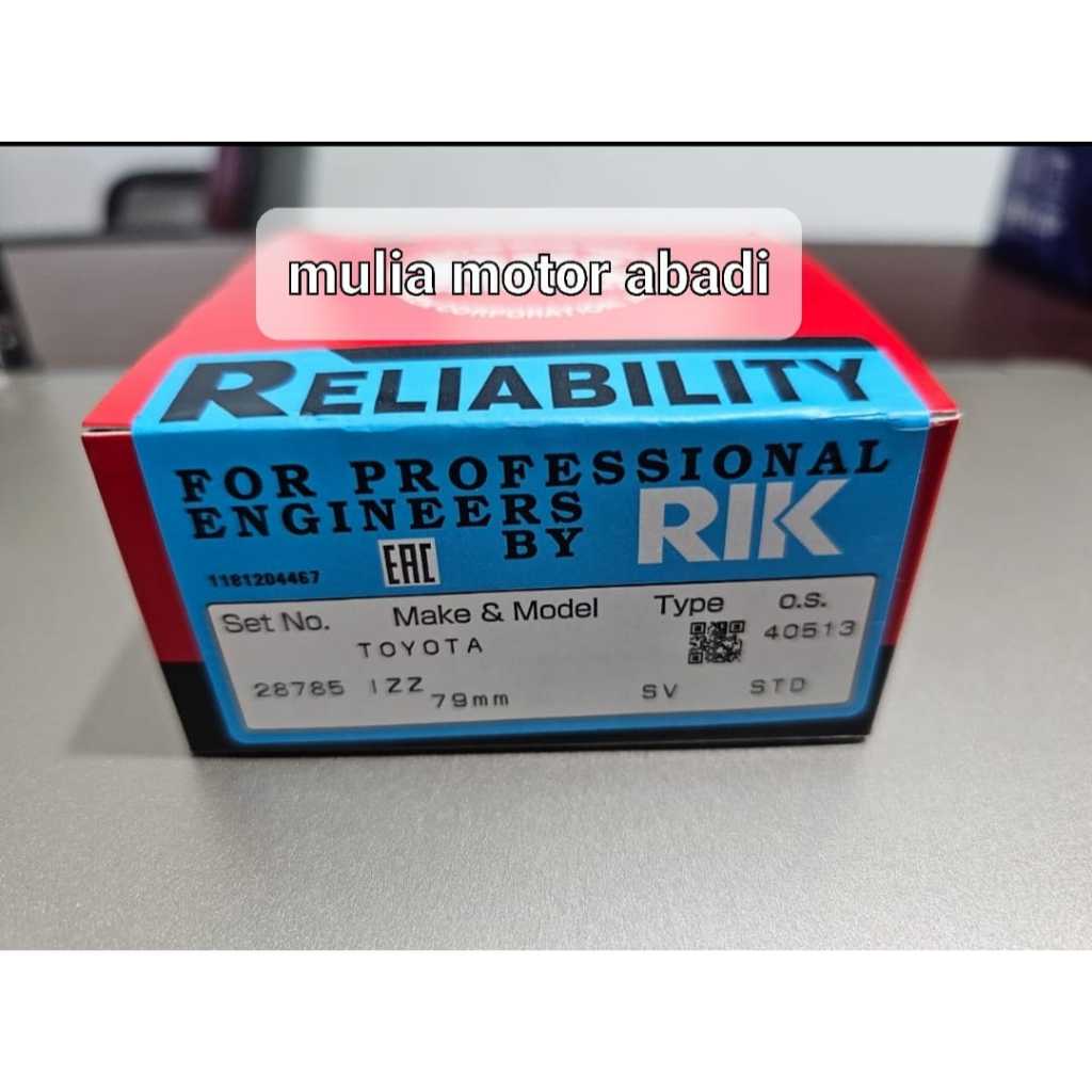 Original Toyota Corolla Altis 1zz os std and 50 Riken japan piston rings | Shopee Malaysia