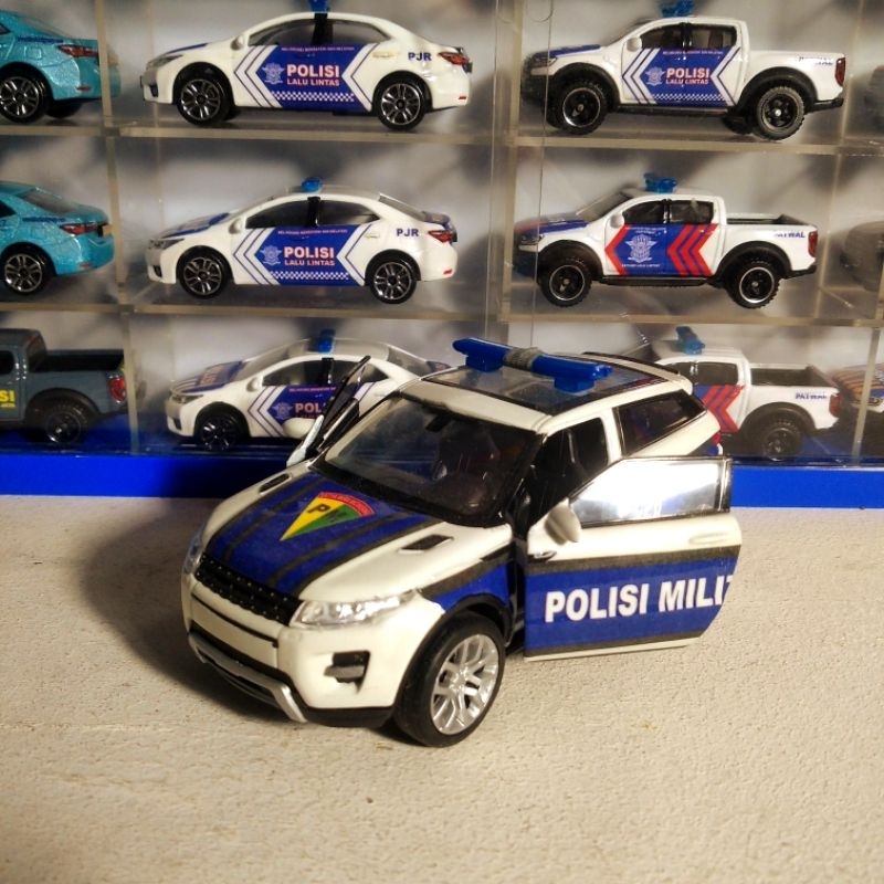 DIECAST SCALE 1:32 RANGE ROVER EVOQUE CUSTOM MILITARY POLICE CAR AD ...