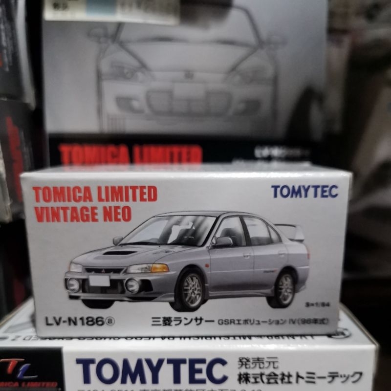 Diecast Tomica Limited Vintage Mitsubishi Lancer Evolution IV LV N186A ...