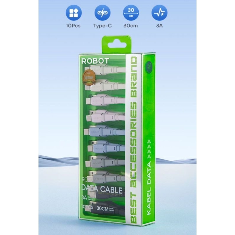 Rc30 Type C Robot Data Cable 1 box contains 10psc Kabep Charger RC30 ...
