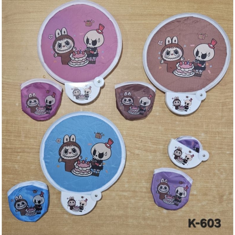 Labubu Folding Fan/Labubu Fan | Shopee Malaysia
