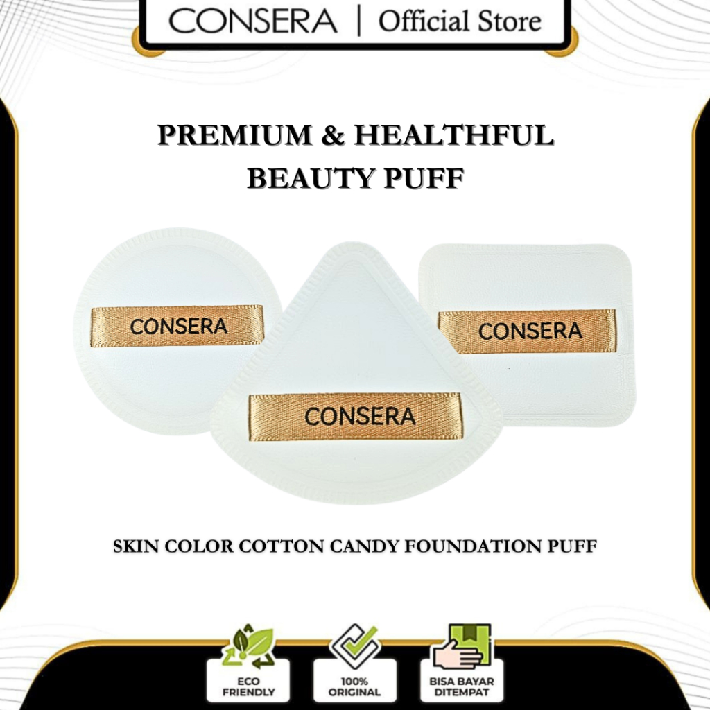Consera - Skin Color Cotton Candy Foundation Puff - Powder Sponge ...
