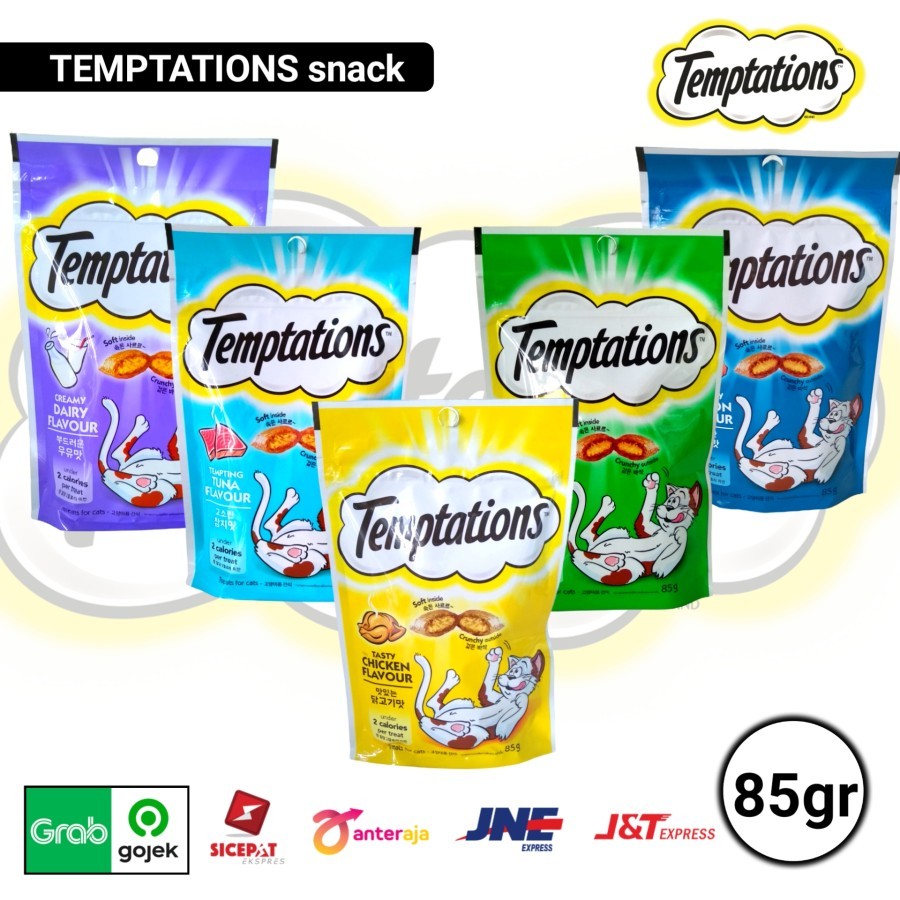 Temptations cat snacks 85 grams - Tuna Various flavors ETC | Shopee ...