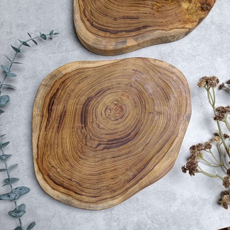 KAYU Natural wood cutting board (Java and Mahogany) 2 cm thick food ...