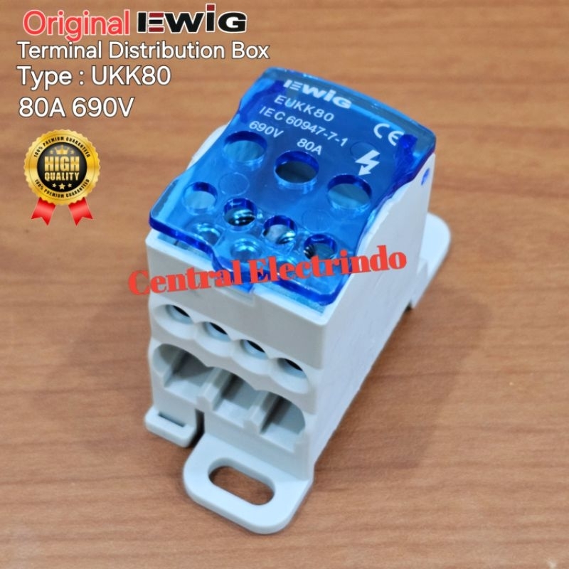 Terminal Block UKK 80A 690V EWIG Terminal Distribution Junction Box Din Rail. | Shopee Malaysia