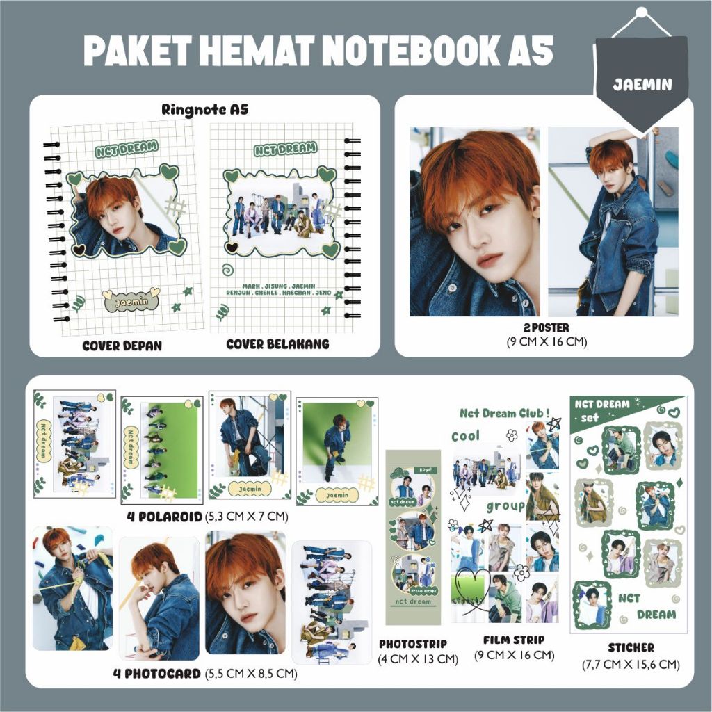 Nct DREAM A5 NOTEBOOK SAVINGS PACKAGE - DREAM ESCAPE - Constructive Ver ...
