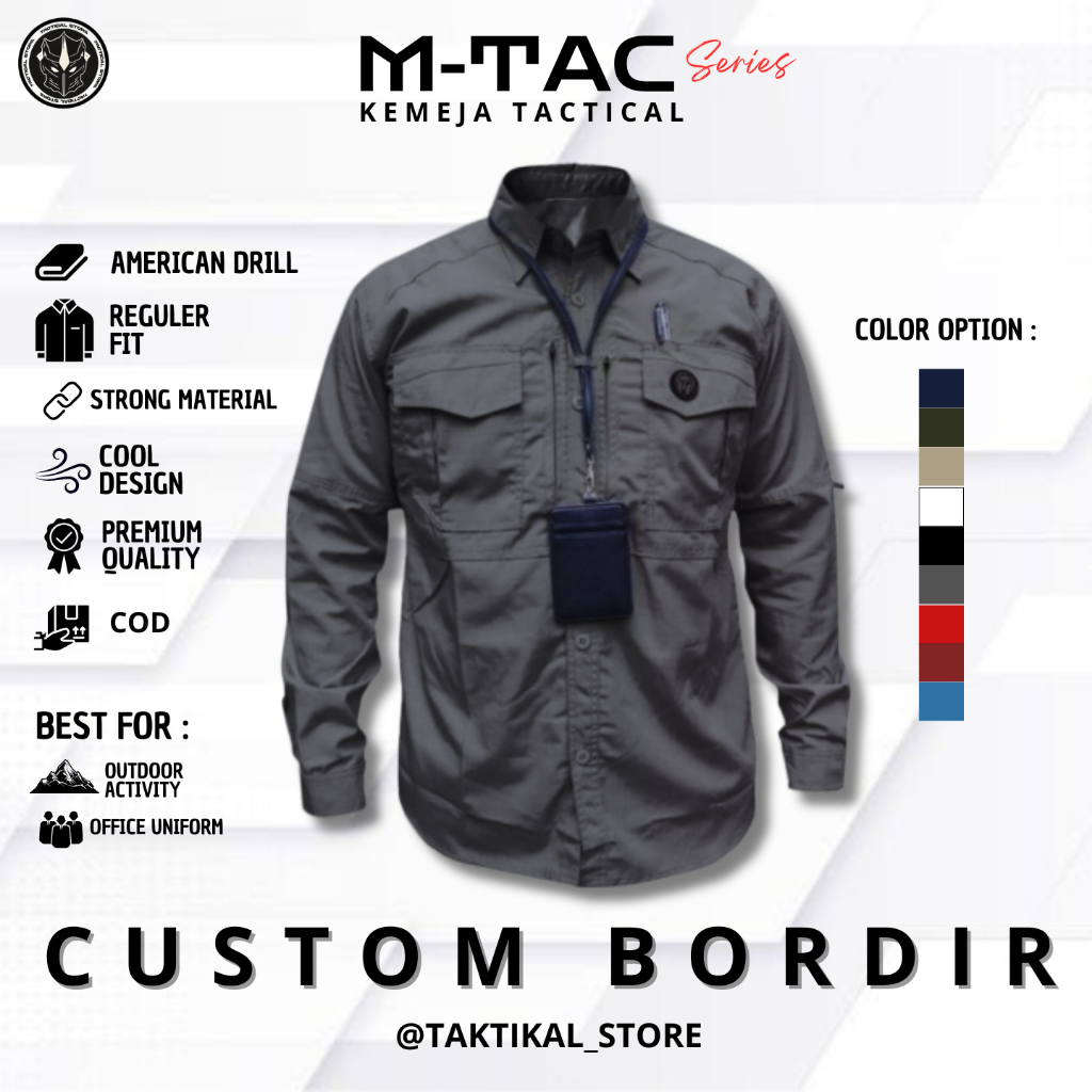 KEMEJA Ts - Long Sleeve PDH Field Shirt / Long Sleeve MTAC Tactical ...