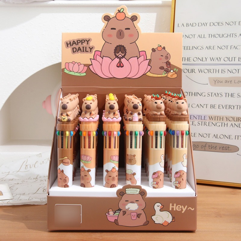 Capybara 10 COLOR PEN | Capybara COLORFUL PEN | Capibara | Capybara ...