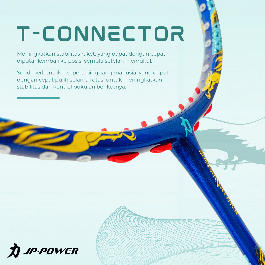 Jp POWER Dragon Z Attack Badminton Racket Original 4U 30 Lbs Latest ...