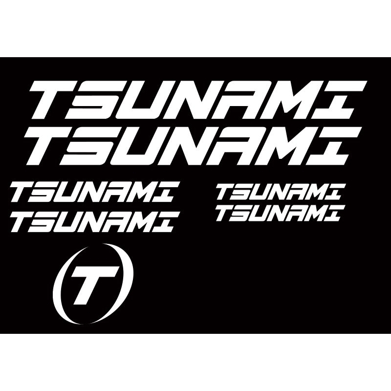 Cutting Tsunami Fixie Bike Stickers | Shopee Malaysia
