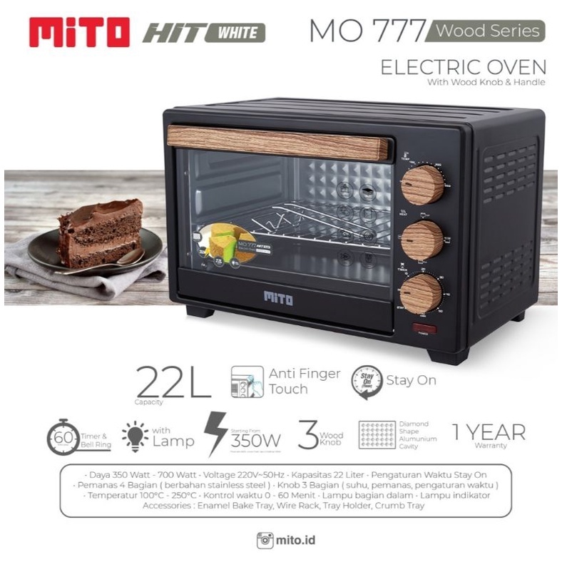 Mito HIT 22L Mito MO-777 Mitochiba Electric Oven | Shopee Malaysia