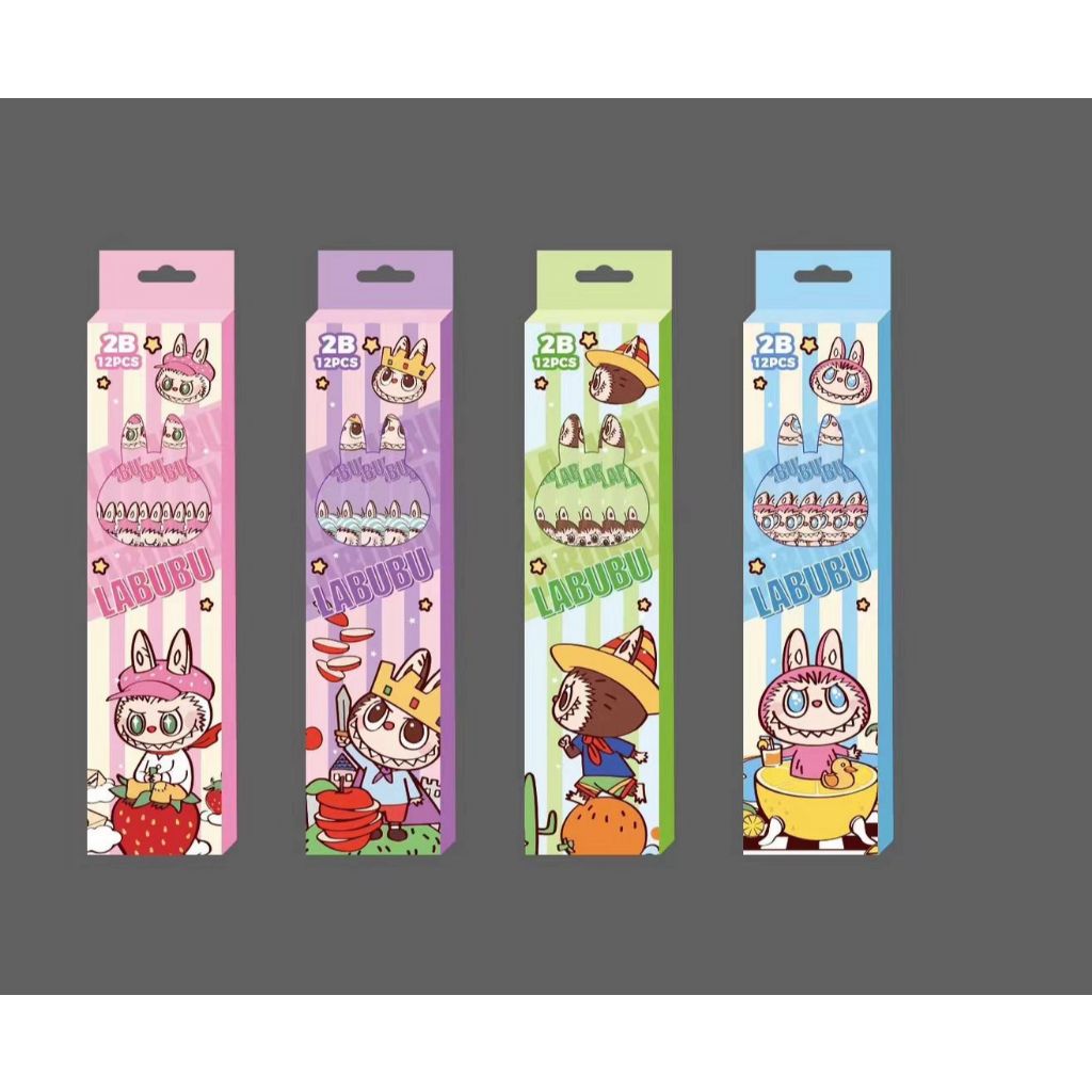 Pencil 2B Labubu Character Viral Pen for Atk School Children Contains ...