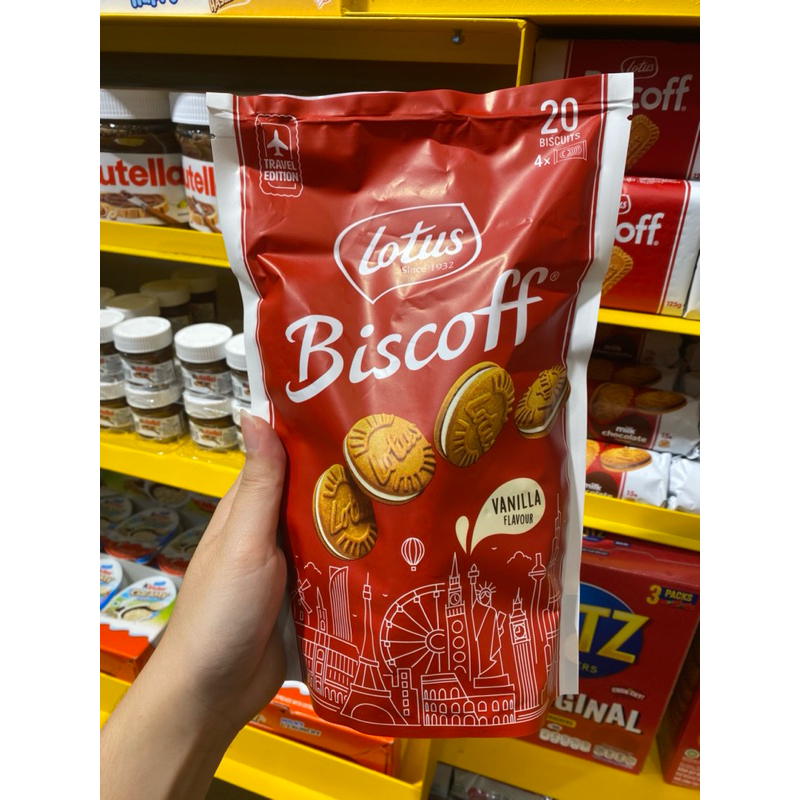 Lotus biscoff travel edition vanilla flavor 20 biscuits / milk ...