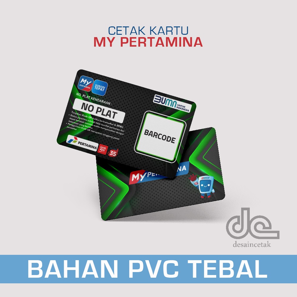 Print thick premium pvc My Pertamina cards | Shopee Malaysia