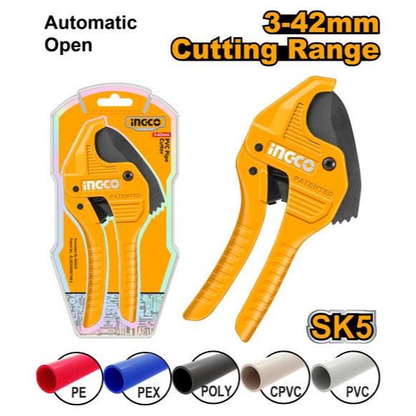 Pvc Pipe Cutter (3-42mm) INGCO HPCS05428 - Water Pipe Cutting Scissors ...