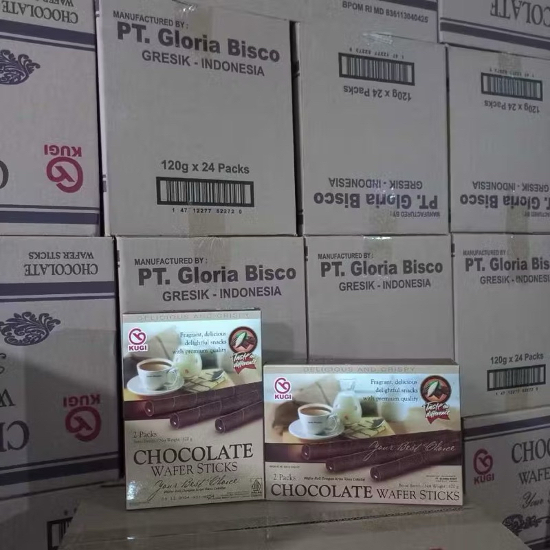 Kugi wafer sticks 120 grams 1 box contains 24 pcs | Shopee Malaysia