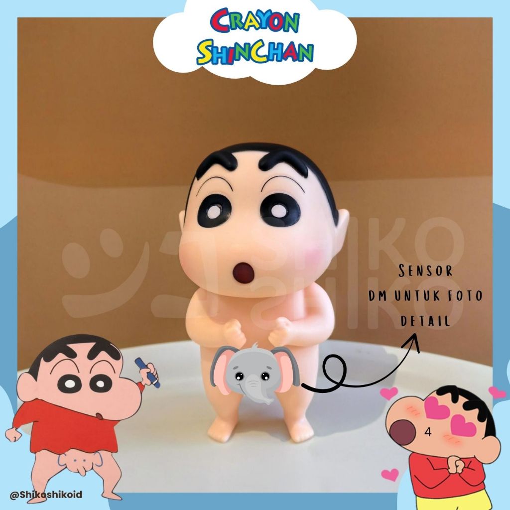 Fgsc Figure Shinchan Bath Cute Elephant Trunk Hadaka no Shin-Chan ...