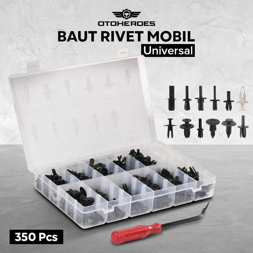 Universal Car Rivet Bolts Car Push Pin Fasteners 350PCS | Shopee Malaysia