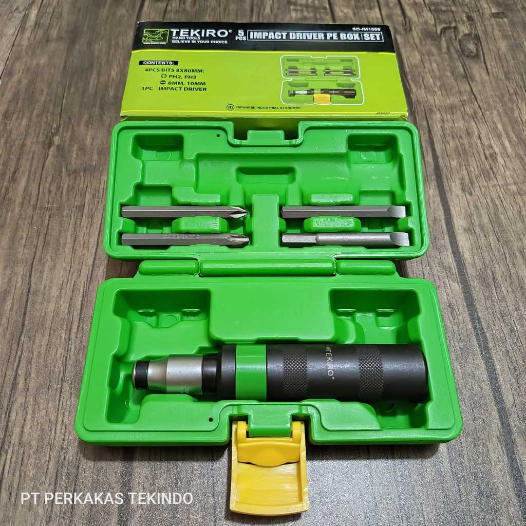 Tekiro Knock Screwdriver Set 5 Pcs Impact Driver Per 1 Box / Original ...