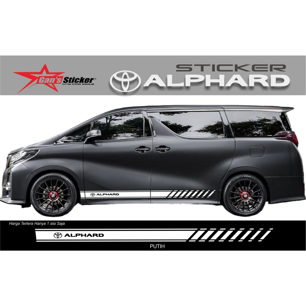 Toyota April stickers, toyota alphard al new alphard accessories ...