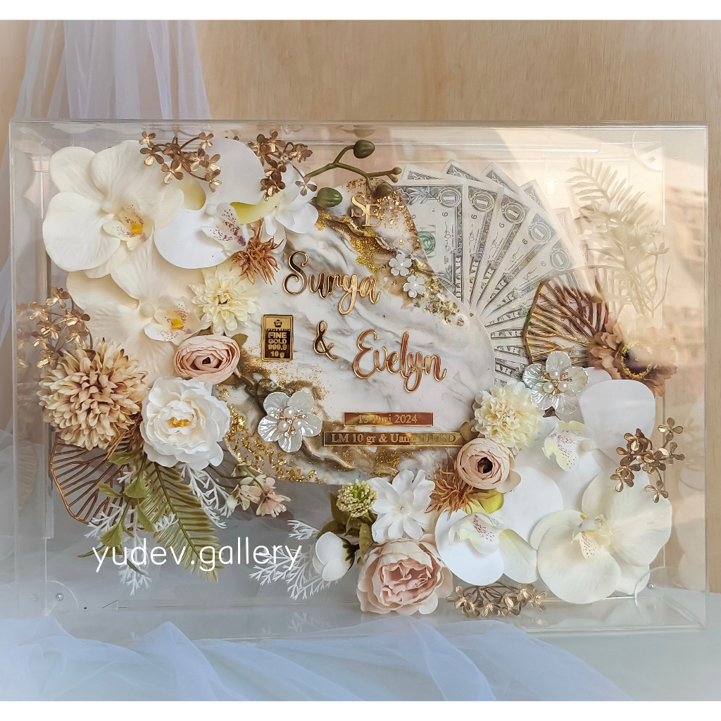KAYU Botanical Orchid Resin Wedding Dowry 30x40 Premium Exclusive Free ...
