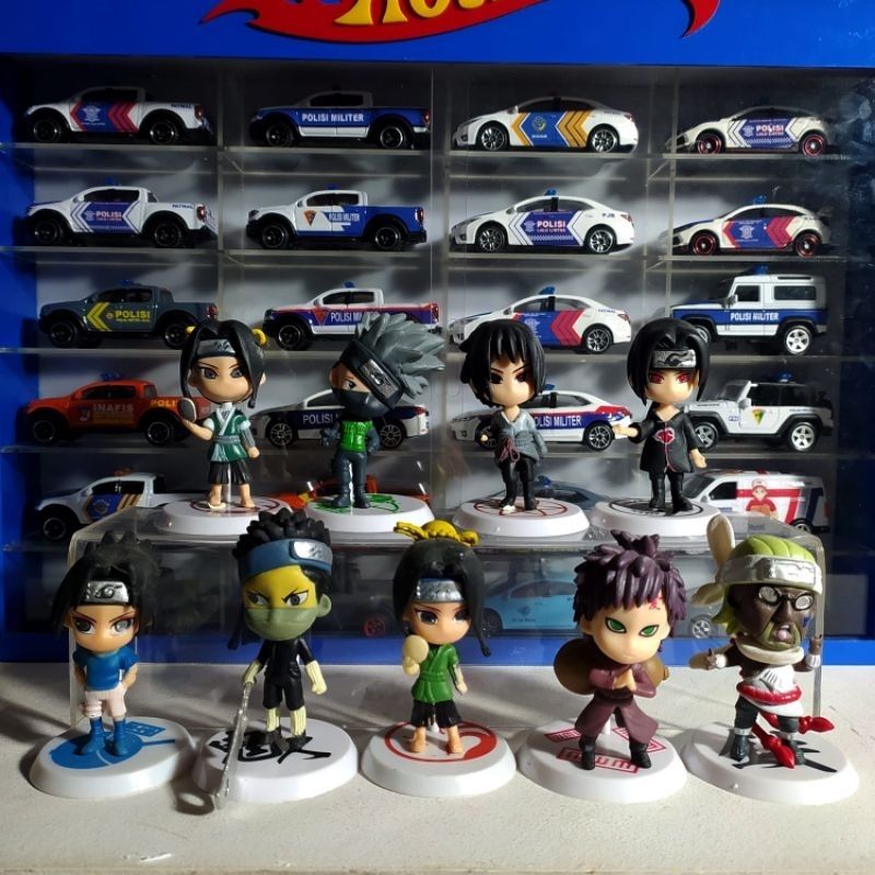 Set Action Figure Chibi Naruto Chibi Cake Topper Sasuke Itachi Pain ...