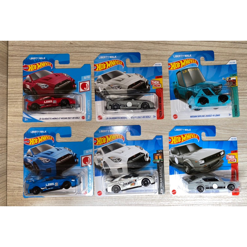 Hot Wheels Nissan Skyline R32 R33 R35 GTR Silvia S15 LBWK Liberty Walk ...