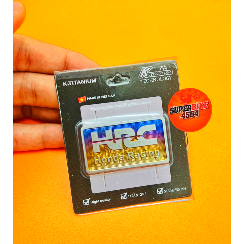 Titanium EMBLEM LID COVER SENSOR HRC HONDA VARIO PCX BEAT SCOOPY ...