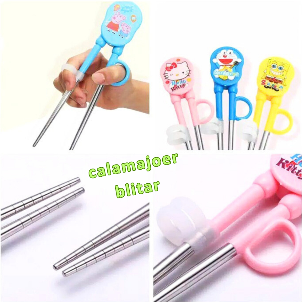Children's Chopsticks Learn to Eat Cartoon Character Models Doraemon ...