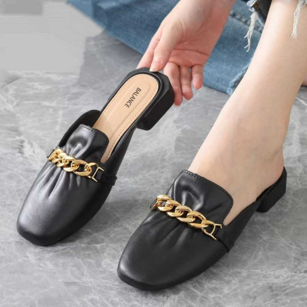 Online JURAGAN - KINAN Flatshoes Women's Work Shoes Slip On & Mule Flats | Shopee Malaysia