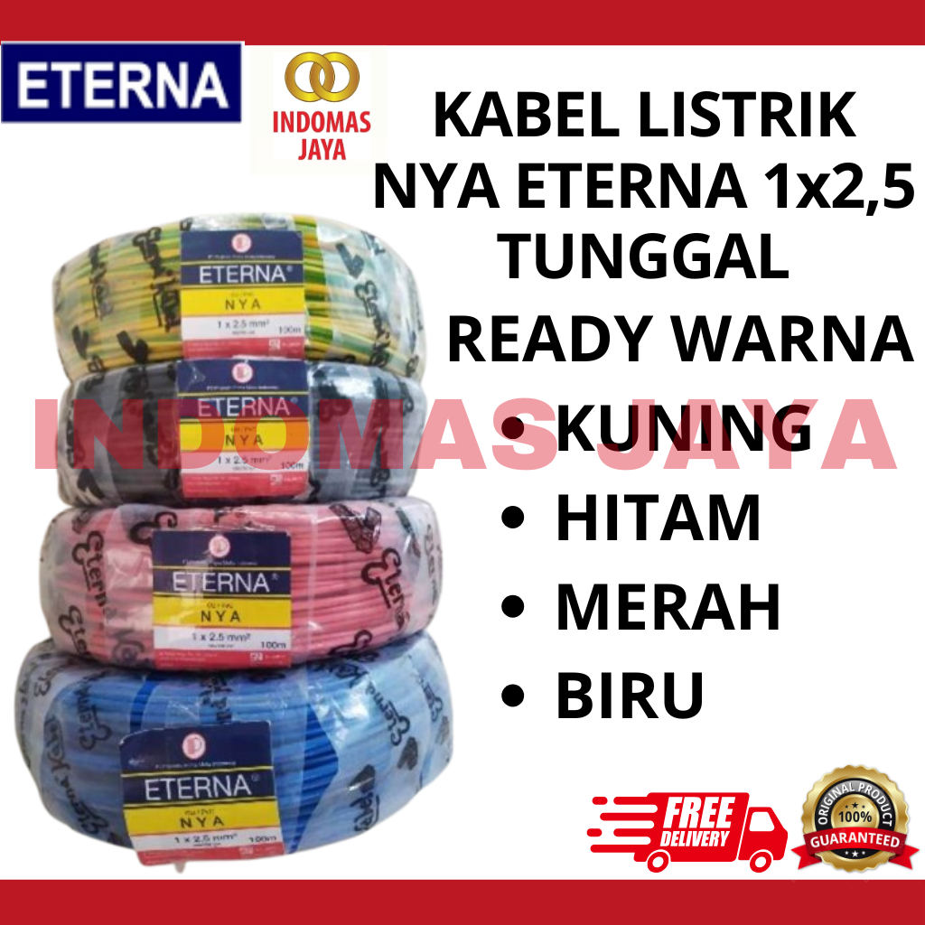 Eterna CABLE NYA 1X2.5MM @100M - ETERNA NYA 1X2.5MM CHOICE OF COLOR ...
