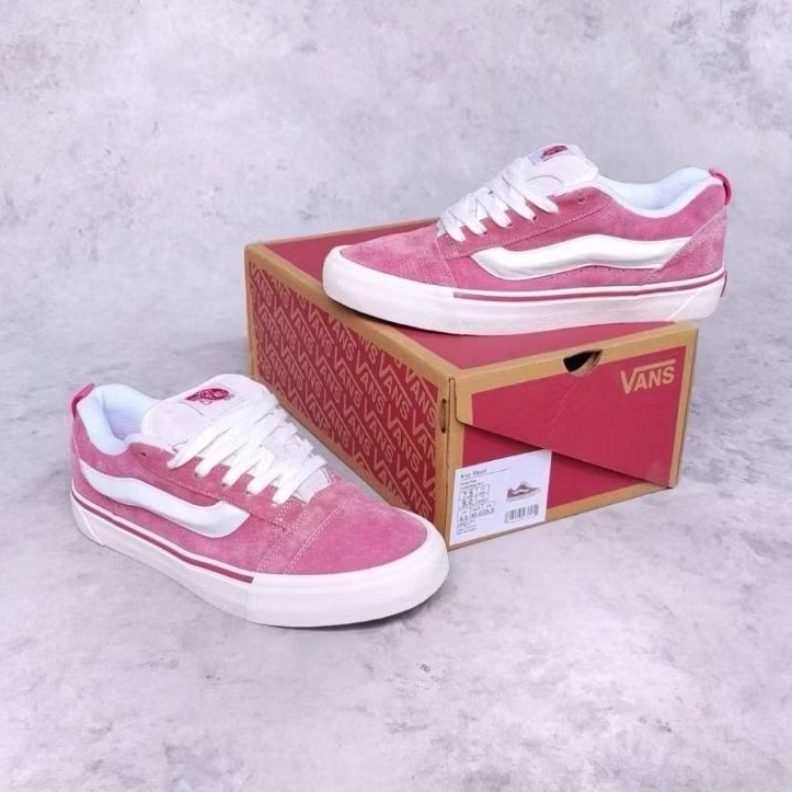 Vans KNU SKOOL VR3 PINK WHITE | Shopee Malaysia